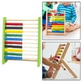 Colorful Abacus Beads Counting Toy 10 Rows Abacus Learn Math, with 100 ...
