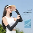 Cool Ice Silk Sun Protection Arm Sleeves for Men Women Summer Outdoor ...