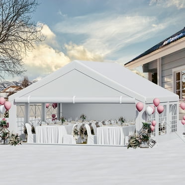 Dextrus 20x40FT Premium Wedding Event Party Tent with Galvanized Ripple ...