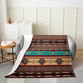 Aztec Throw Blanket Baby Size, Ethnic Tribal Arrow Flannel Fleece ...