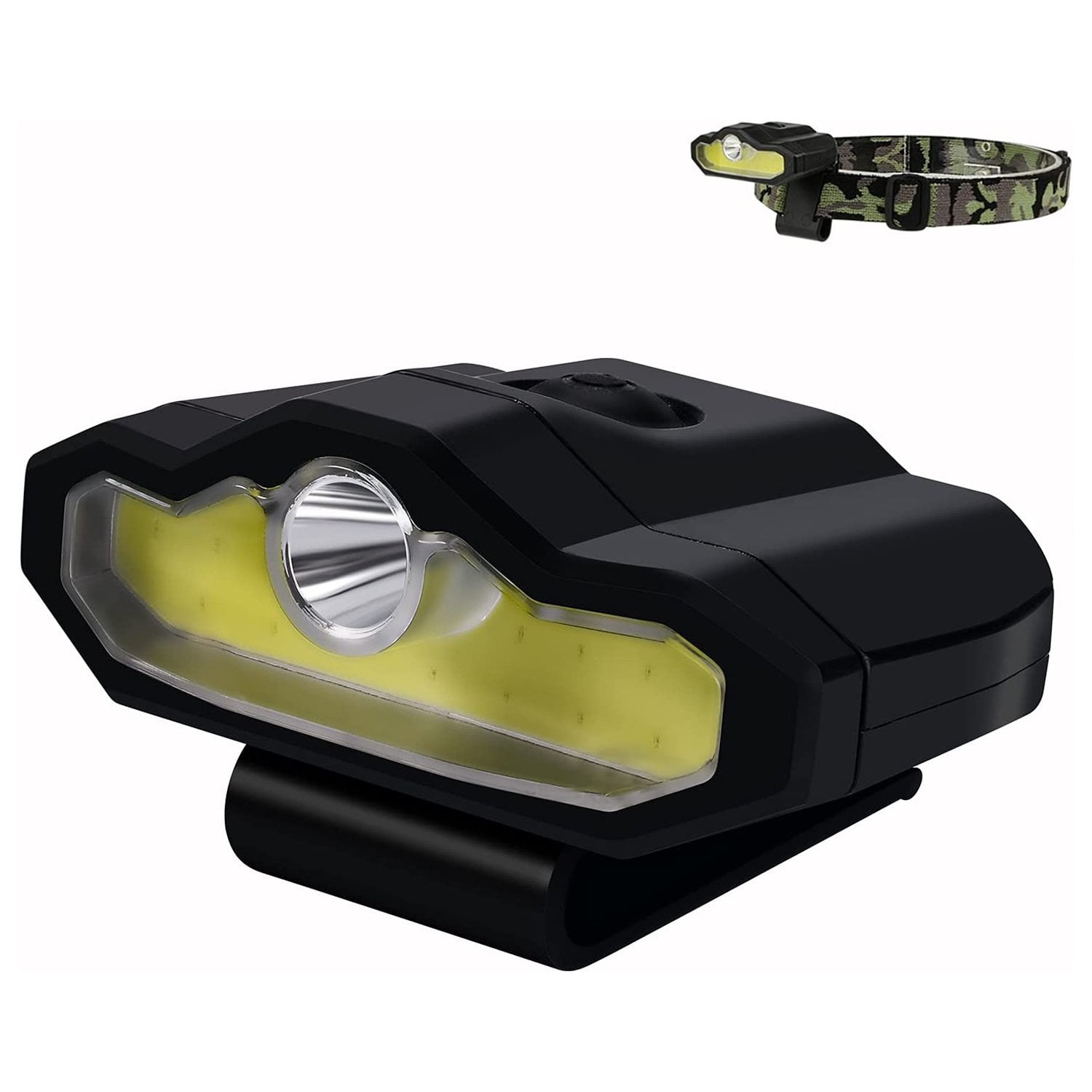 LED Cap Light Clip Headlamp Portable Hands-Free Clip Cap Light ...