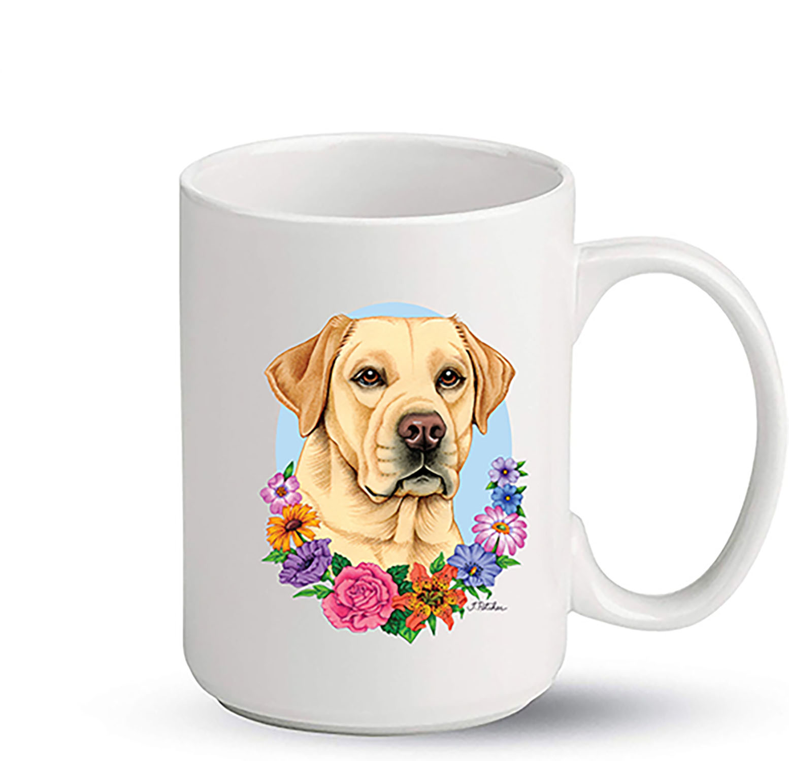 Yellow Labrador - Best of Breed Ceramic 15oz Coffee Mugs - Walmart.com