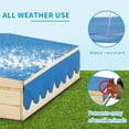 HOMMOW Wooden Sandbox with Lid, with Adjustable Canopy for Outdoor ...
