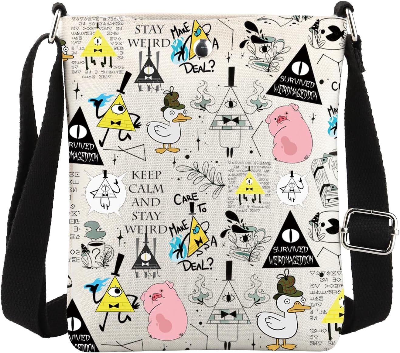 shiyou-Cartoon TV Series Gift Bill Cipher Crossbody Bag Bill Cipher ...