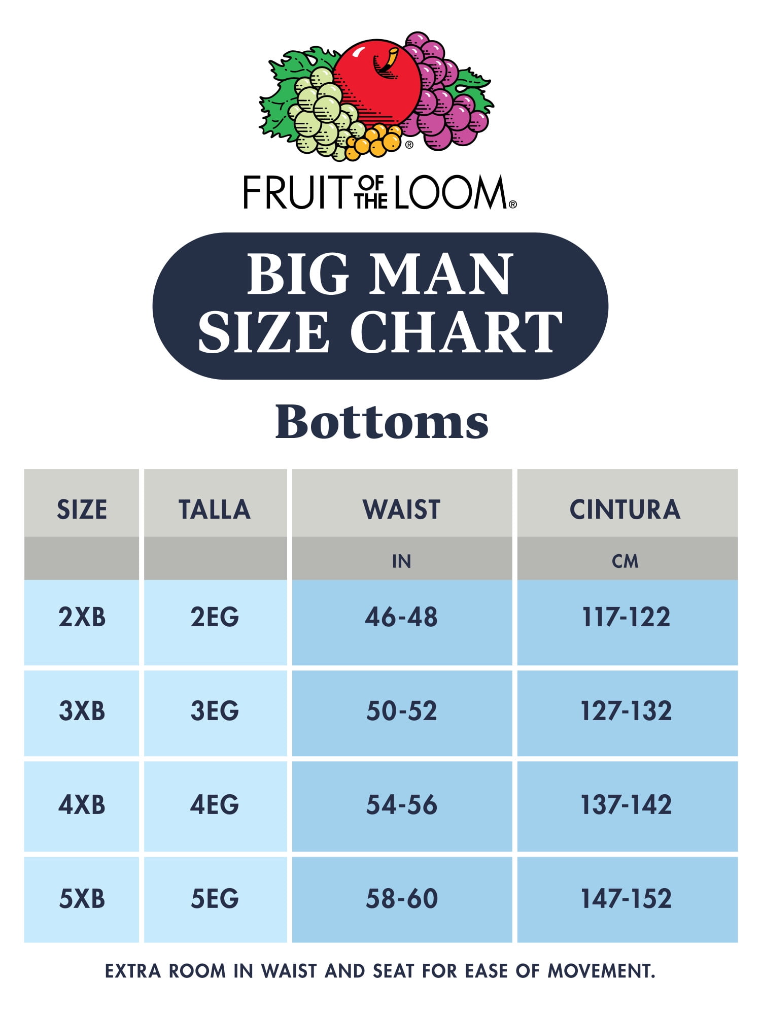 Buy Fruit of the Loom Big Men's Knit Boxers, 6 Pack, Sizes 2XB-5XB ...