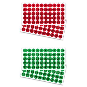 WhatSign 36Pcs Multicolored Classroom Number Spot Markers for School ...