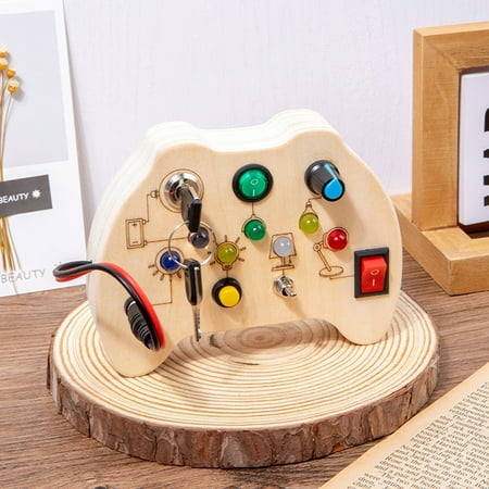 Light Switch Board Toy, Wooden Switch Sensory Board Educational For ...