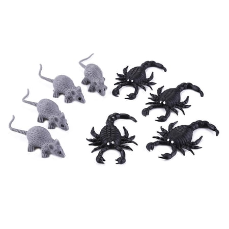 8pcs Simulation Mouse Scorpion Jokes Toy PVC Artificial Insect Animal ...
