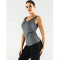 NELEUS Womens Workout Compression Tank Top with Built in Bra V Neck Sleeveless Shirts 3 Pack ...