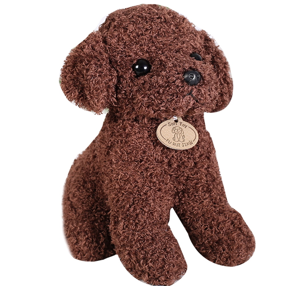 LIWEN Realistic Curly Plush Dog Puppy Stuffed Doll Home Sofa Car Decor ...