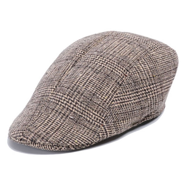 Mens Beret Flat Newsboy Hat Adjustable Cap Breathable Men's hat ...