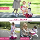 TOBBI 3-in-1 Electric Robot Buggy, 6V Ride-On Car with Remote & Music ...