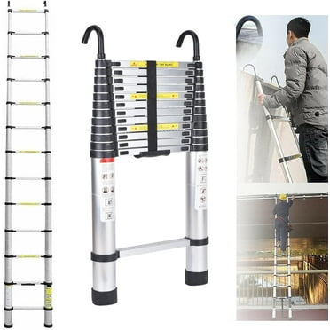 Telescoping Ladder 6+7Step Extension Ladder Aluminum Ladder Folding ...