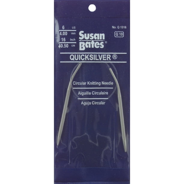 Susan Bates Quicksilver Circular Knitting Needles 24"-Size 3/3.25mm ...