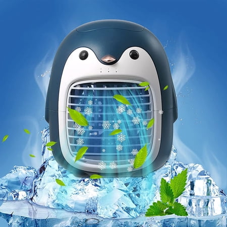 Cute Penguin Portable AC - Mini Personal Air Conditioning Unit, USB ...