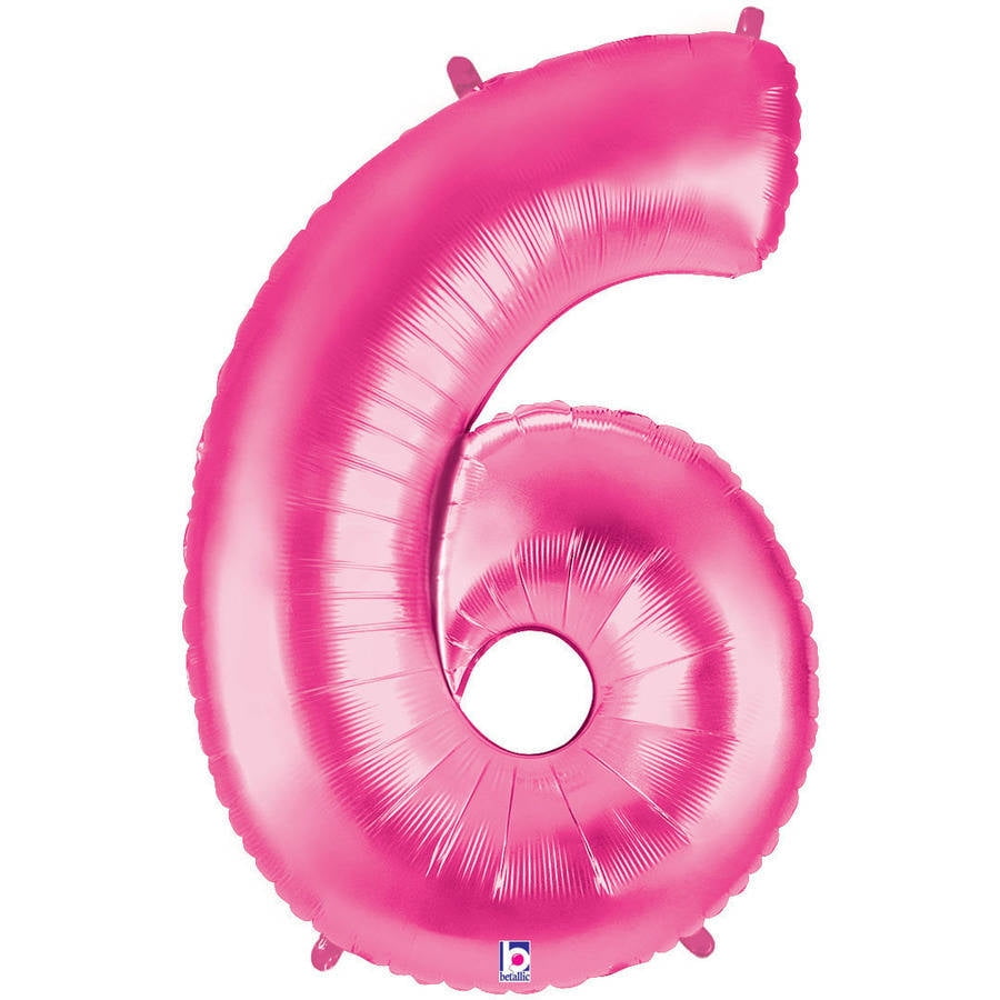 Pink Foil 40 inch Number Balloon - Walmart.com