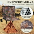 Bezliving 360° Silent Camo Hunting Blind Chair, Armrests, Side Pouch ...