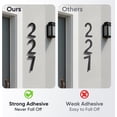 4 Inch Self-adhesive House Numbers, Modern Floating Address Numbers ...