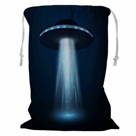 HATIART Ufo Spaceship With Light Beam Storage Basket Laundry Bag with ...