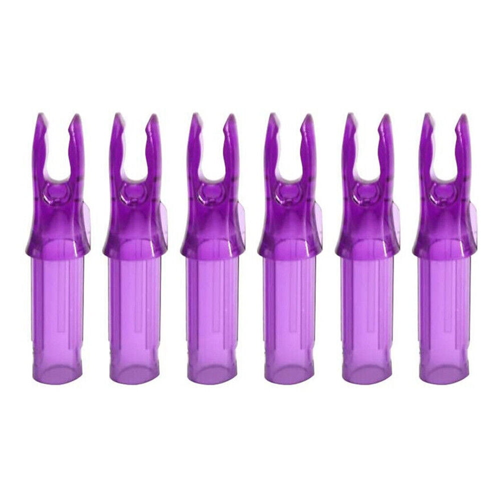 50pcs Arrow Nocks Insert Tips ID6.2mm Arrow Shaft Tails Plastic Archery ...