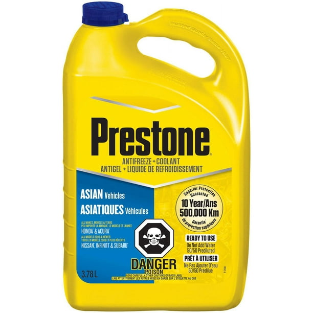 Prestone® Asian Vehicle 50/50 Antifreeze Coolant (Blue), Prestone Asian ...