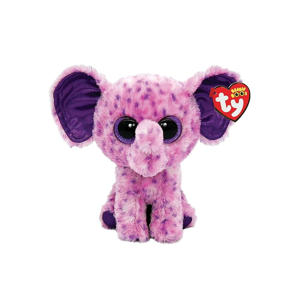 TY EVA - Pink and Purple Elephant - 6" - Walmart.com