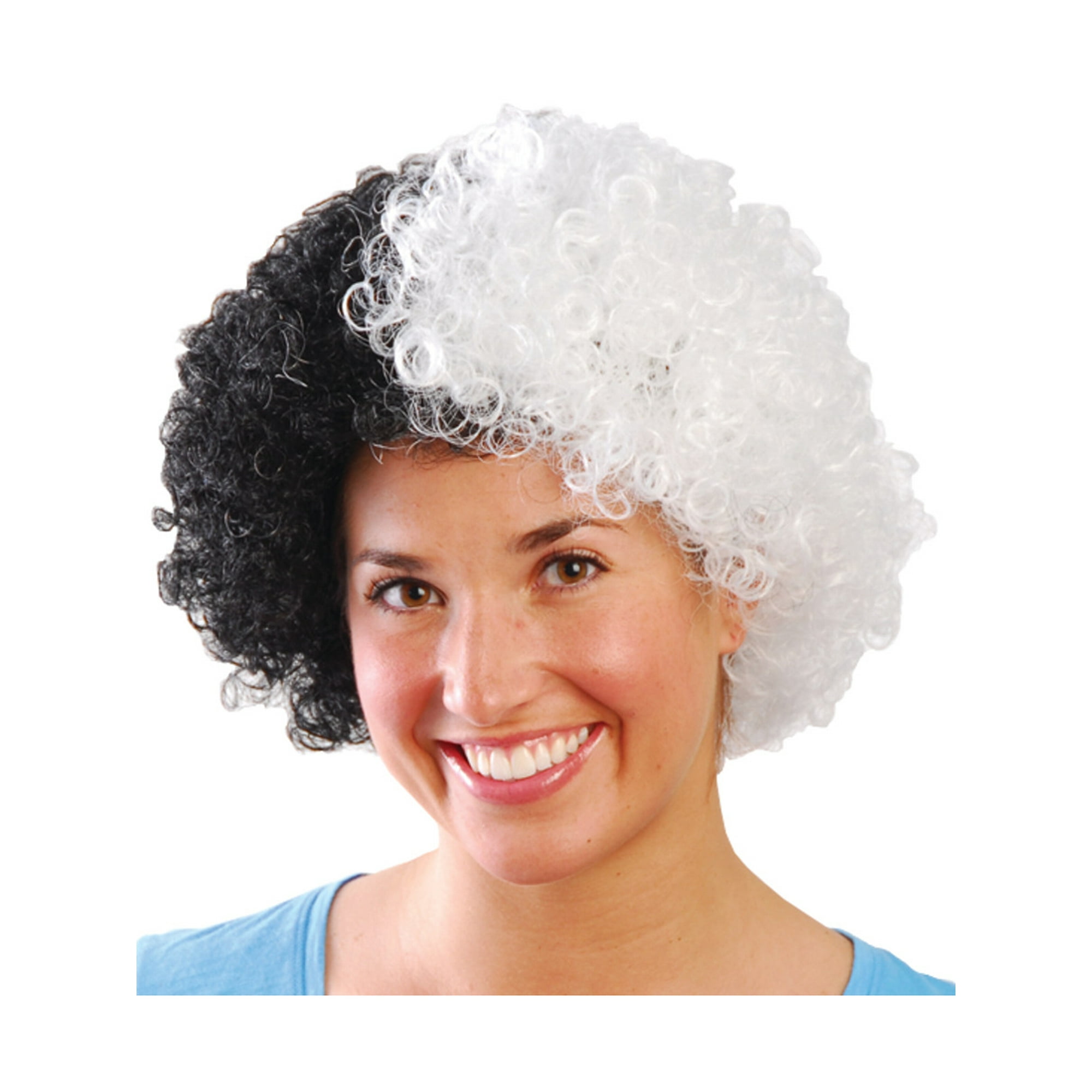 White Afro Wig
