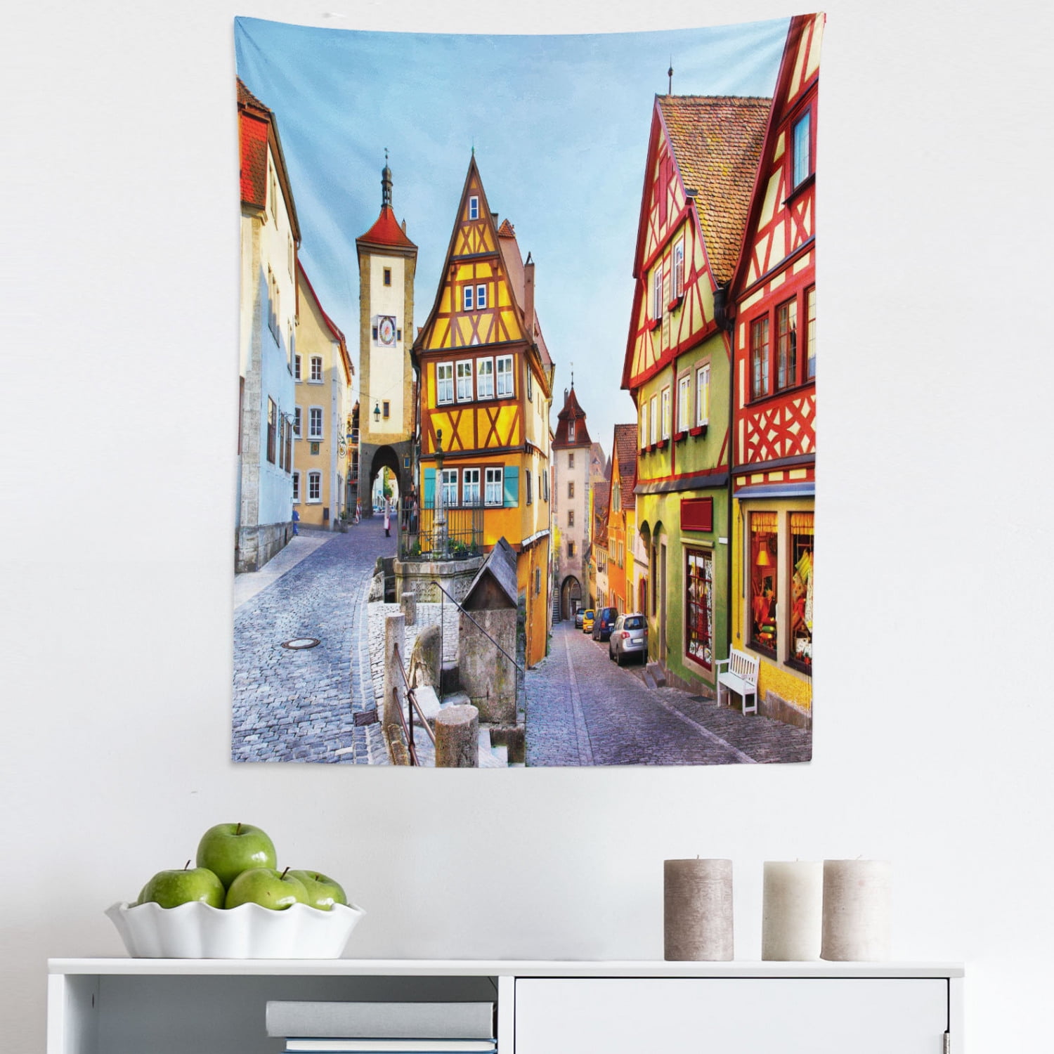 German Tapestry, Rothenburg ob der Tauber Bavaria Germany Famous Street ...