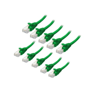 CY Ultra Slim Cat6 Ethernet Cable RJ45 Left Angled 25cm UTP Network ...