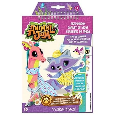 Make It Real - Animal Jam Sketchbook with Exclusive Masterpiece Token ...