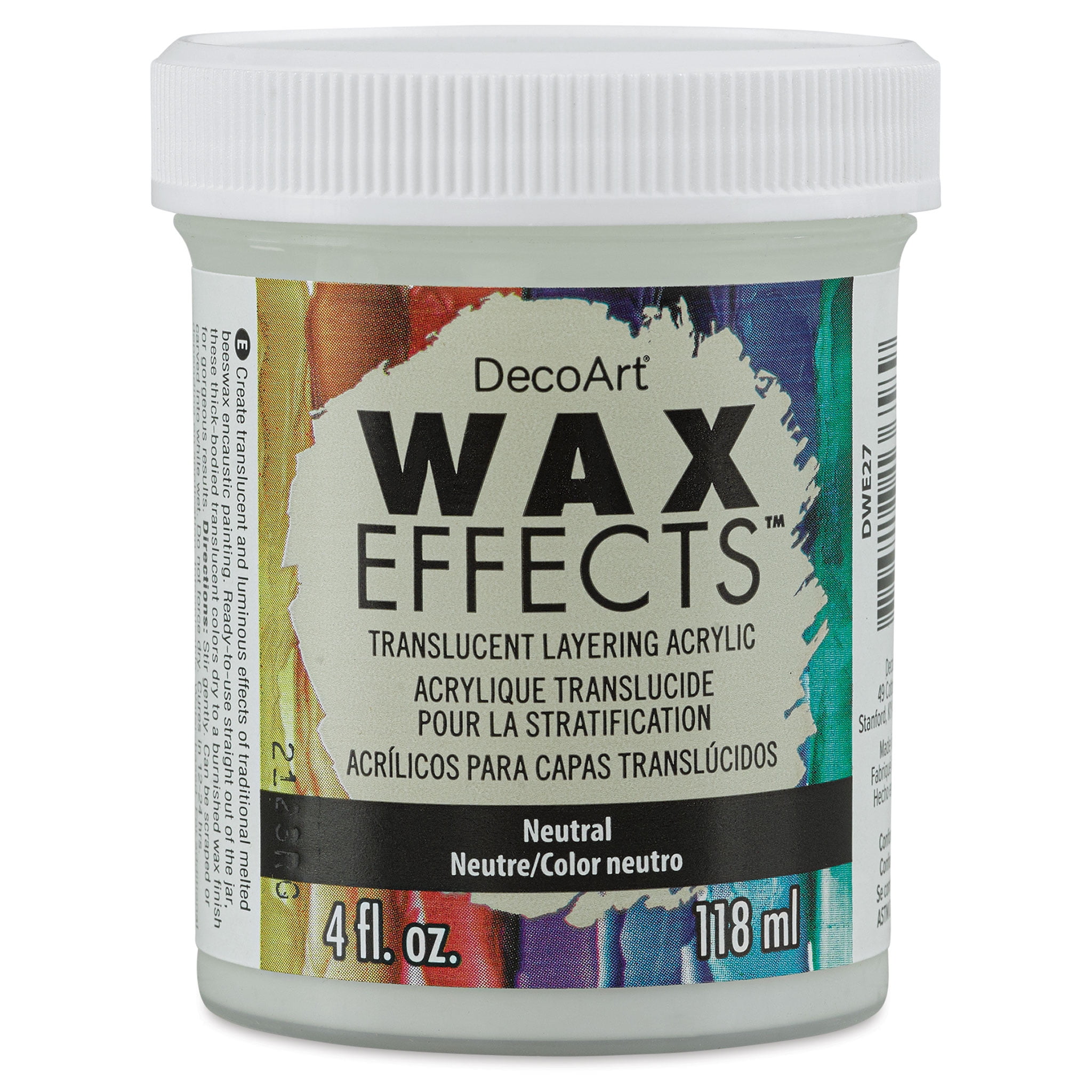 DecoArt Wax Effects Acrylic Paint - Neutral, 4 oz Jar - Walmart.com