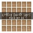 Koyal Wholesale Rustic Wood Wedding Signs Bundle Set for Ceremony ...