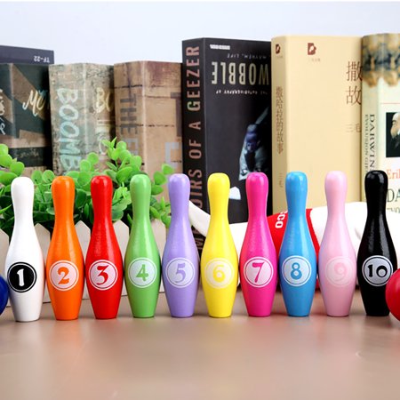 Bowling Set Creative Number Bowling Game Bowling Pin with Bowling Ball ...