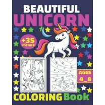 Beautiful Unicorn Coloring Book: For Kids ages 4_8, More than 35 ...
