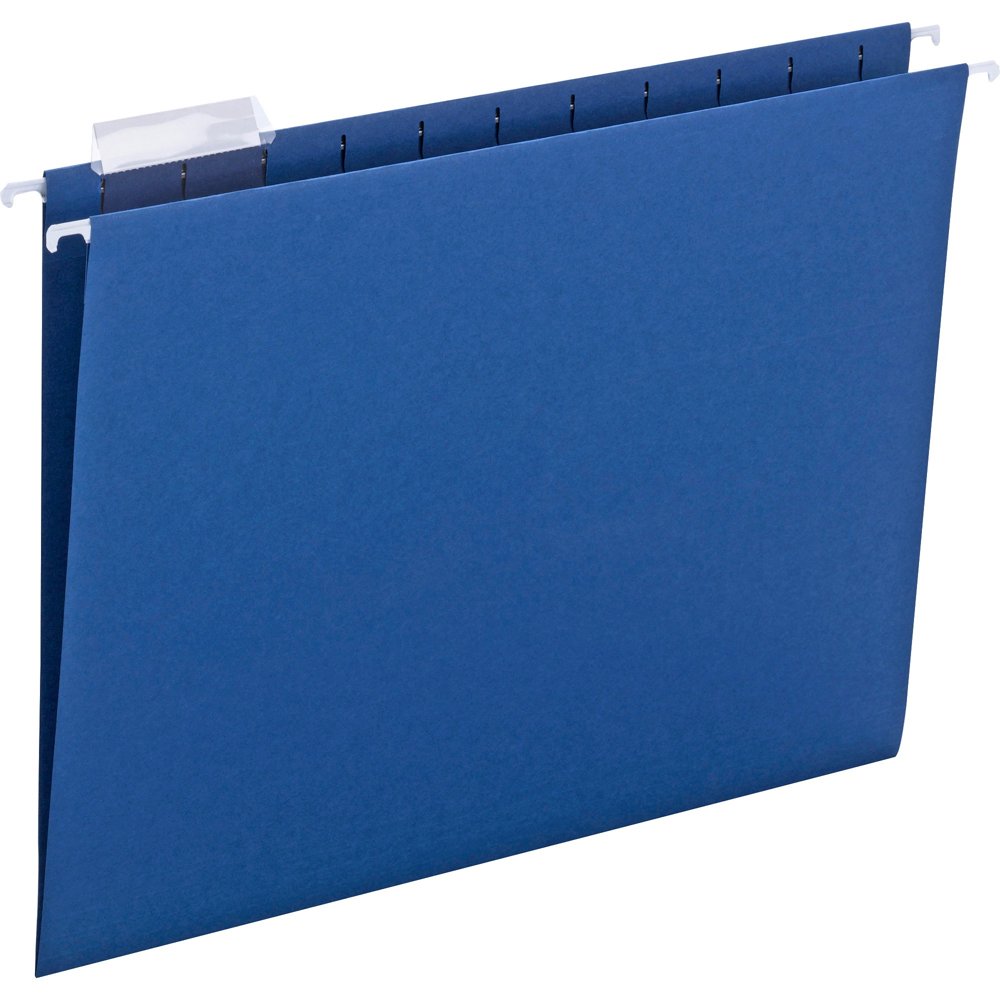 Smead Colored Hanging Folders 1/5 Cut Tabs Navy Blue 25/BX Letter ...