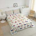 YST Christmas Bedding Christmas Reindeer Pattern Bedding Comforter Sets ...