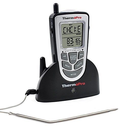 ThermoPro TP09 Electric Wireless Remote Digital Food Cooking Meat BBQ ...