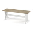 Linon Small Set Camden Coastal Kitchen Nook, Corner Backless Spaces ...