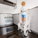 CORE PACIFIC Kitchen Buddy 2-in-1 Stool for Ages 1-3 safe up to 100 lbs ...