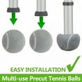 BESTSKY 2026 New Precut Walker Tennis Balls 4 Pcs Balls with Precut ...