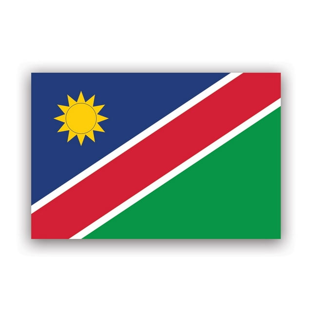 Namibian Flag Sticker Decal - Self Adhesive Vinyl - Weatherproof - Made ...