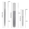 3-Piece Stainless Steel Nail File Set - Small & Large Fingernail Files ...