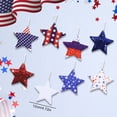 Beauos 5In 4Th of July Felt Star Ornaments Patriotic Stars Hanging ...
