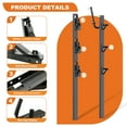"Kojem Lockable Trimmer Rack 3 Place, Steel Weed Eater Rack for Trailer ...
