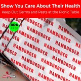 Avant Grub Retro, Grease Proof Foil Laminated Burger Wrappers 25 Pk ...