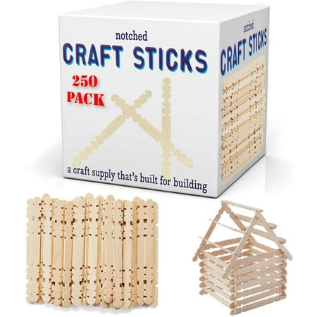 Building Sticks Craft Notched Wooden Project Art/Craft Popsicle Wood ...