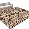 Brown Boho 2.7'x5' Rug for Office Desk Chair Area Small Bedroom ...