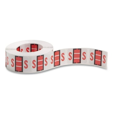 Smead A-Z Color-Coded Bar-Style End Tab Labels Letter O Blue 500/Roll ...
