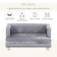 PawHut Luxury Fancy Dog Bed for Small Dogs with Thick Foam, Small Dog ...