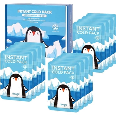 Med Pride 24-Pack Instant Cold Packs, 6x9 Inch Disposable Ice Packs for ...